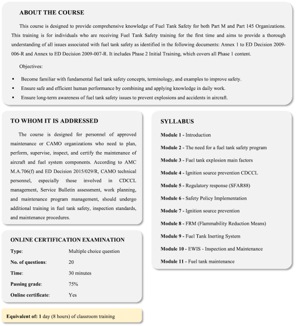 Fuel Tank Safety Initial [ENG] - European Aviation Institute